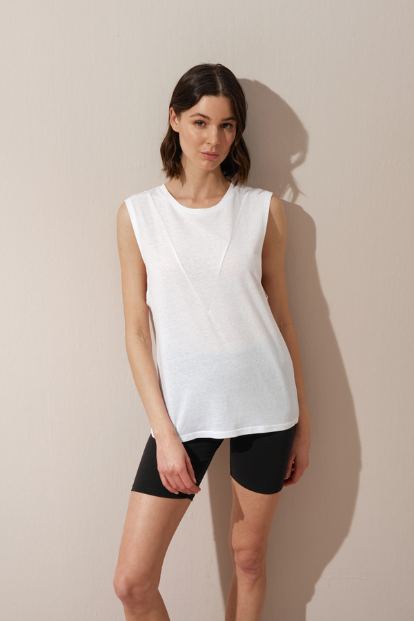 tru. Kadın Brushed Cotton Form-Fitting Biker Tayt - truproject.net